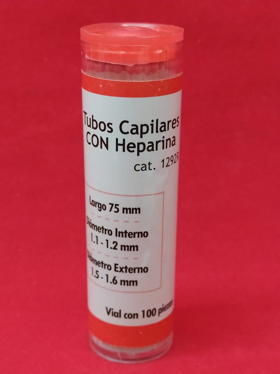 Tubos Capilares C/Heparina 1292R C/100 - Aicmx