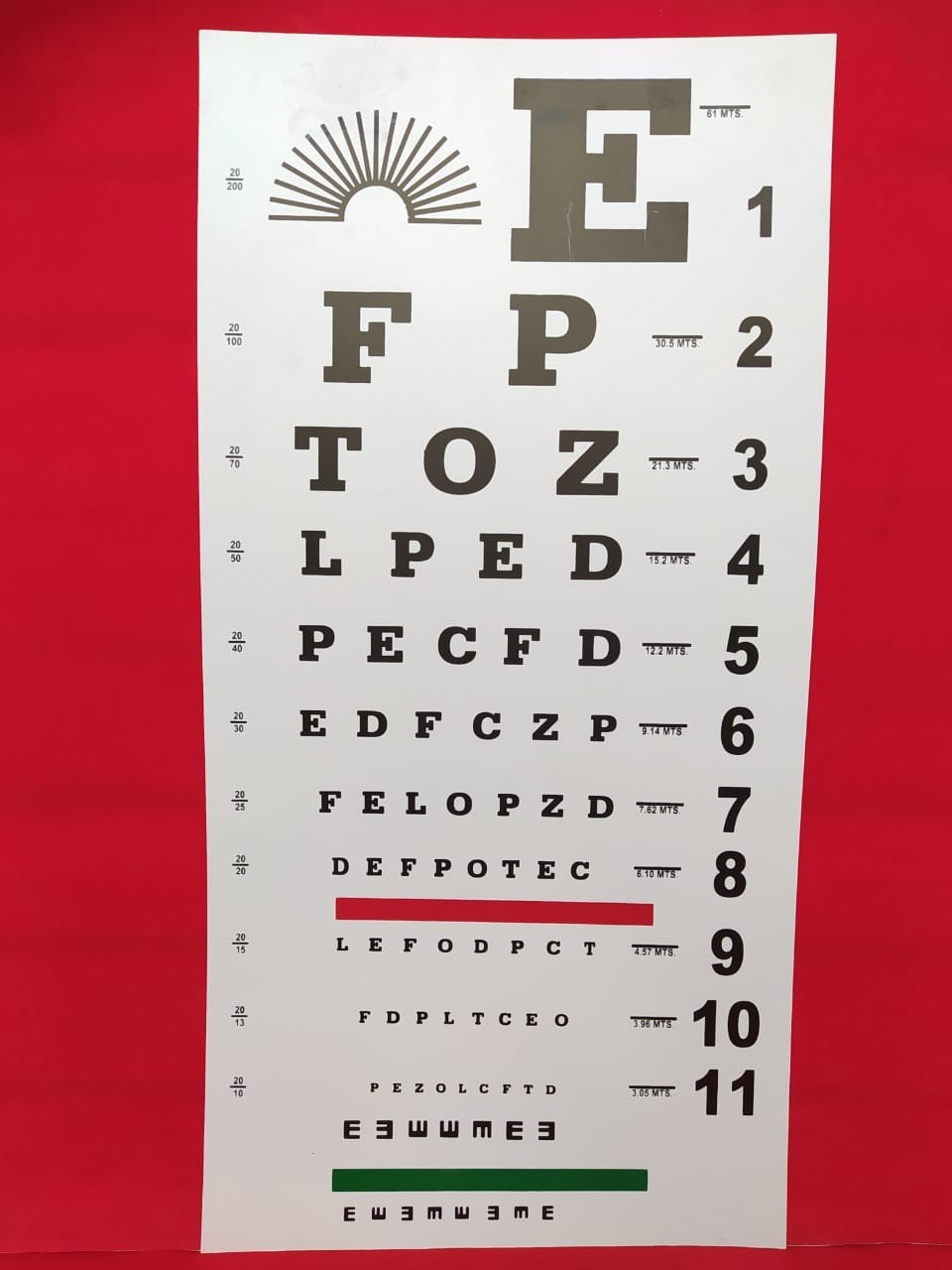 Cartilla Para Agudeza Visual Letras - Aicmx