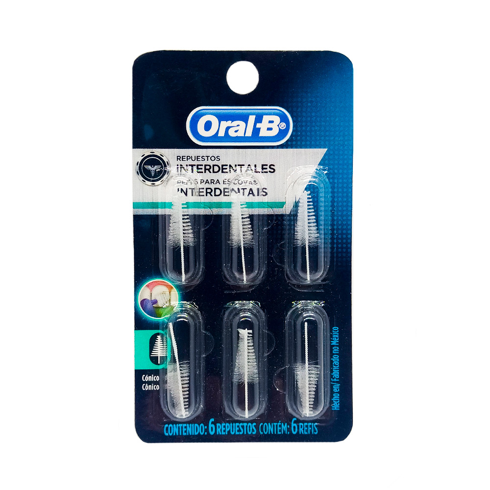 Cepillo De Repuesto Oral B Conico C/6 Pzas - Aicmx