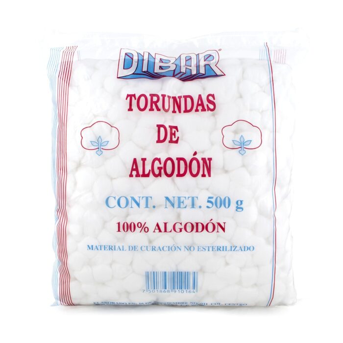 Torundas De Algodon Dibar 500 Grs - Aicmx